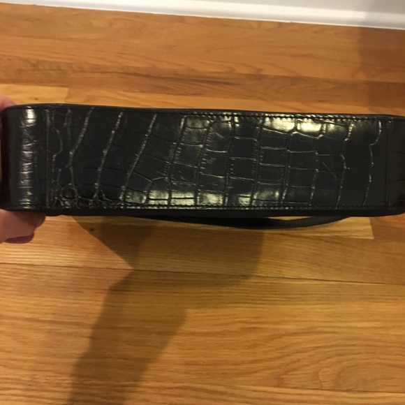 Ralph Lauren | Bags | Ralph Lauren Black Microfiberleather Handbag ...